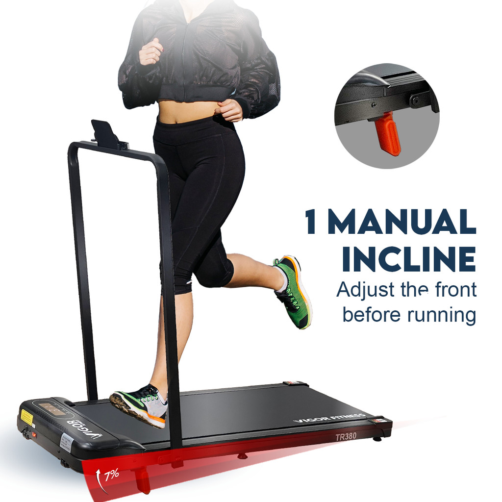 Vigor Fitness Treadmill 1.0hp Cardio Exercise Running Machine TR380 ...