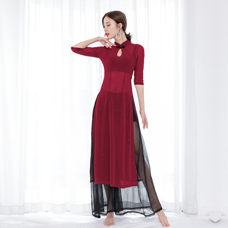 Classical Dance Practice Clothes Female Body Rhyme Gauze Clothes Dance ...