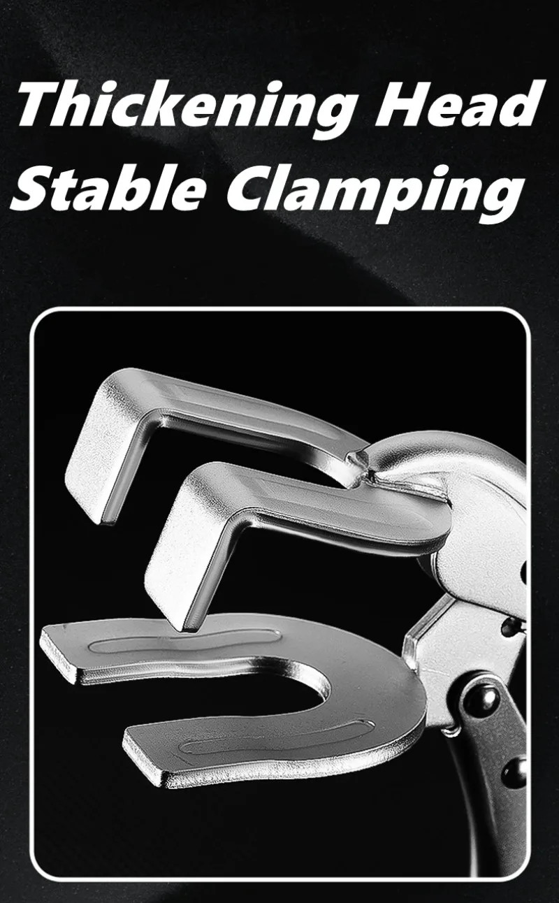 9 Inch U-Shaped Locking Pliers Welding Clamp Adjustable Jaw Heavy Duty ...