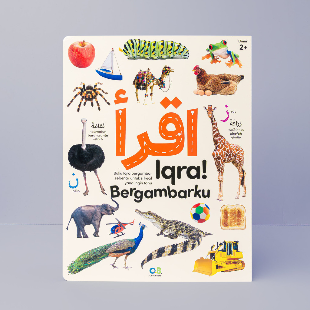 NEW (2 - 8 Tahun) Iqra Bergambarku - Oliek Books Board Book Iqra untuk ...