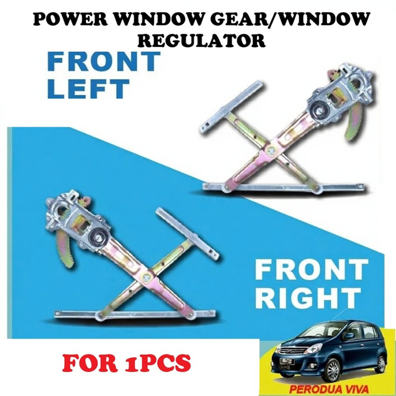 Perodua Viva Auto Power Window Gear Regulator Bracket Window Door Gear ...