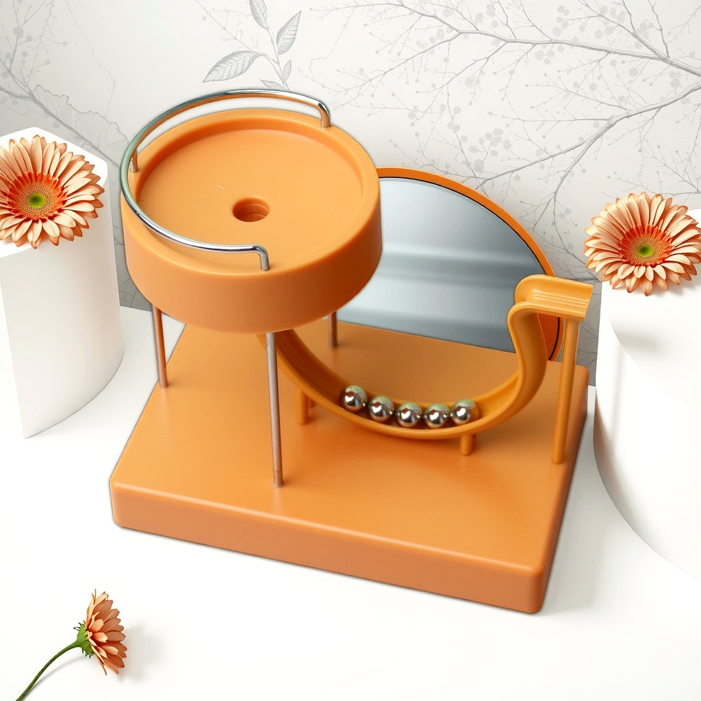 [Warrior2] Wooden Steel Ball Kinetic Art Perpetual Motion Machine Desk ...