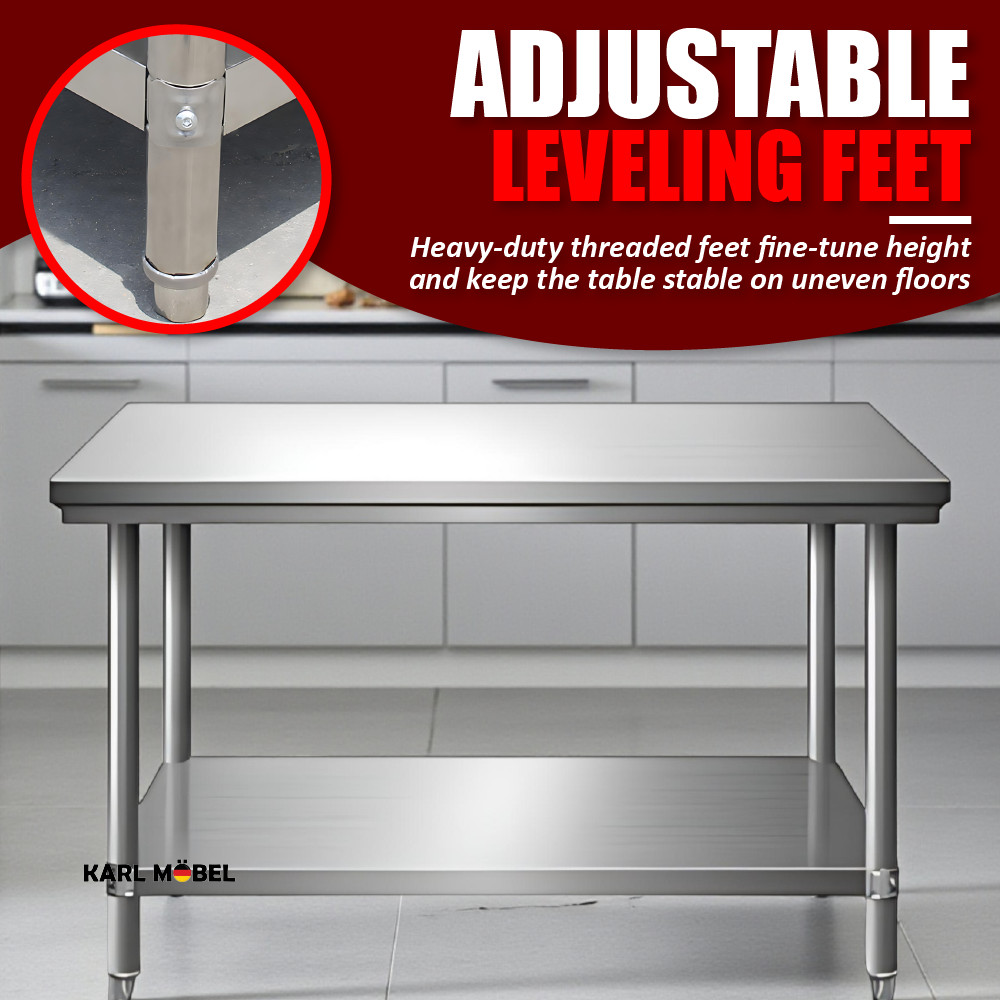 Kitchen Workbench Stainless Steel 304 Kitchen Operating Table Round ...