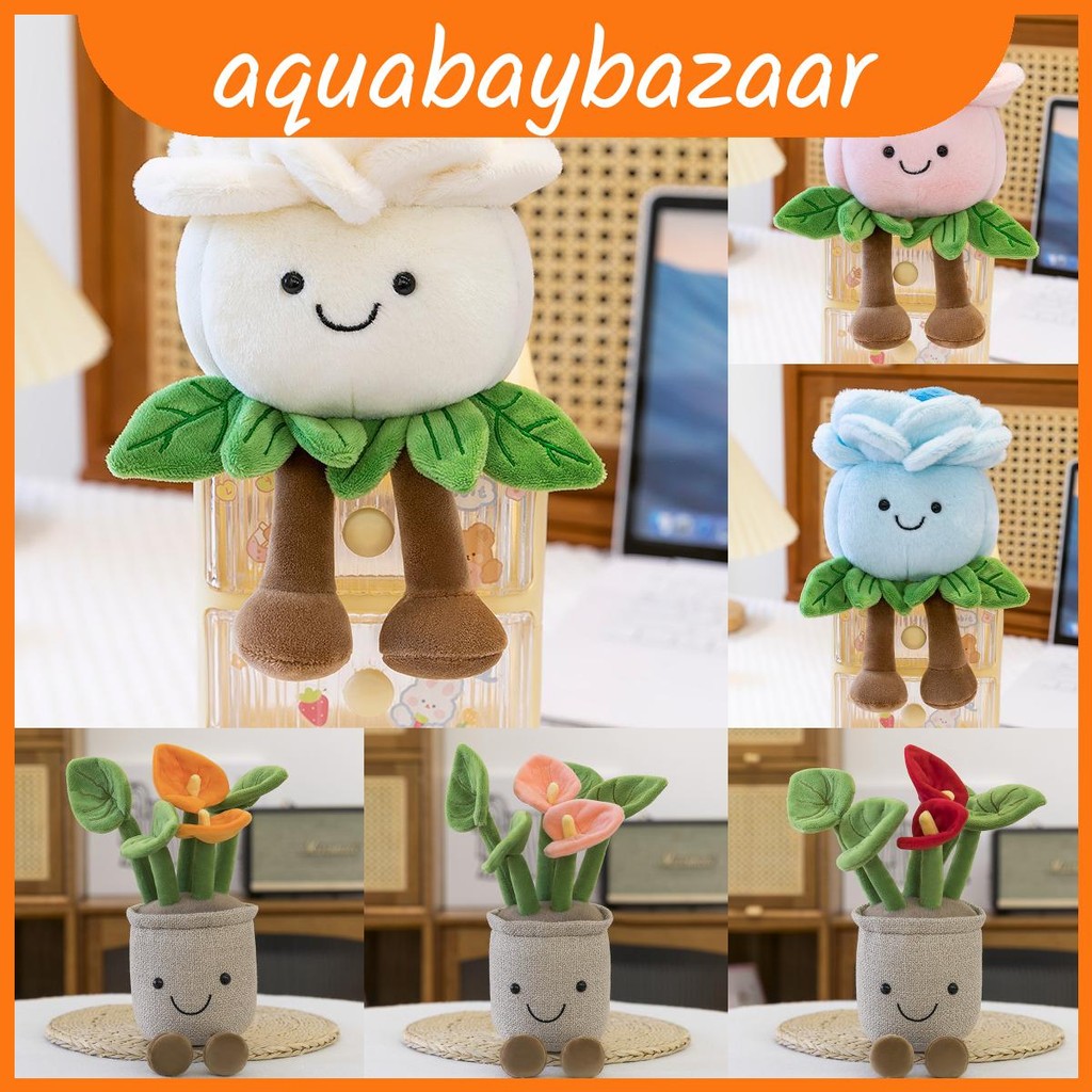 Sunflower Orchid Lotus Flower Plush Doll With Soft Filling For Party ...