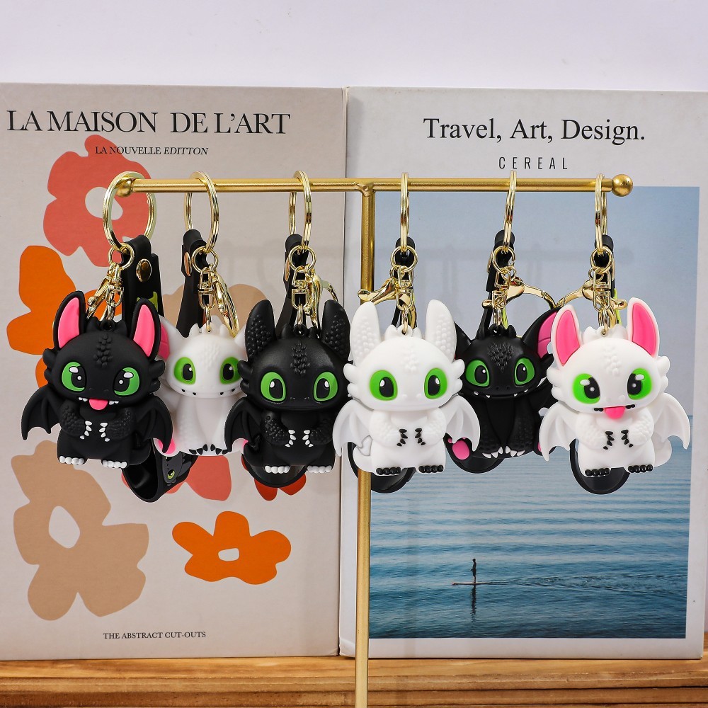 New Cartoon Toothless Keychain, How To Train Your Dragon Key Chain ...