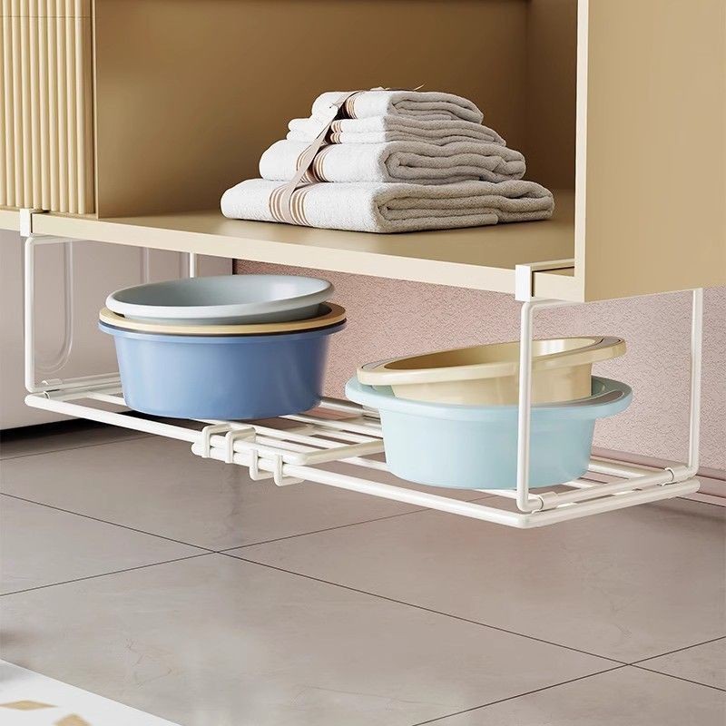 Bathroom Cabinet Under Bathroom Basin Rack Bathroom Without Punching ...