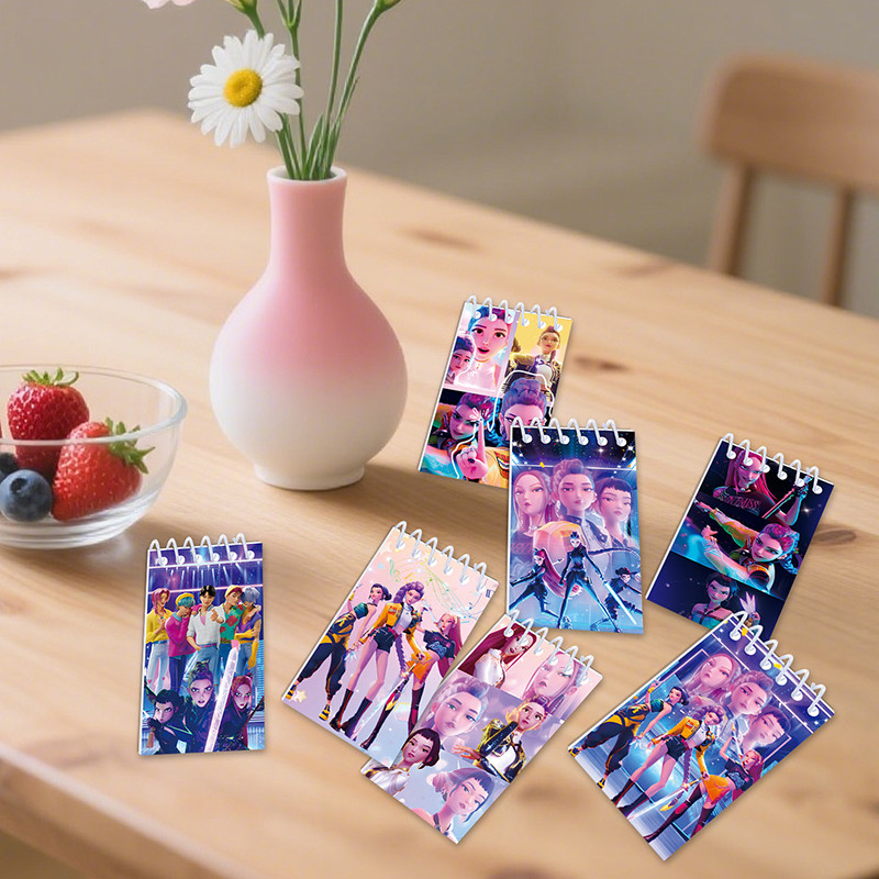 24Pages K-Pop Huntrix Coil Notebooks Demon Hunters Anime-style Notepads ...