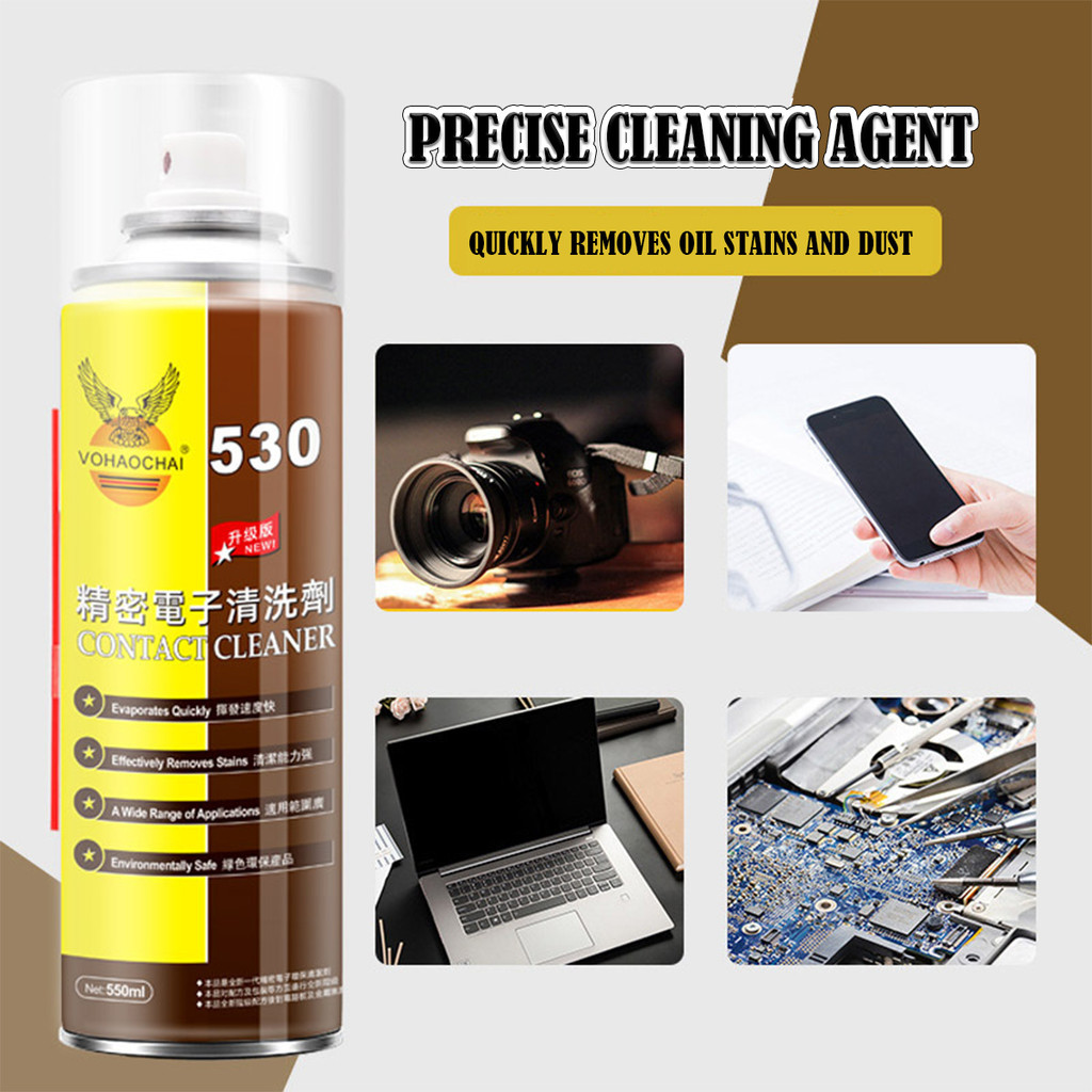 Contact Cleaner Electrical Contact Cleaner 550Ml Computer Motherboard Fast Drying Air Duster ...