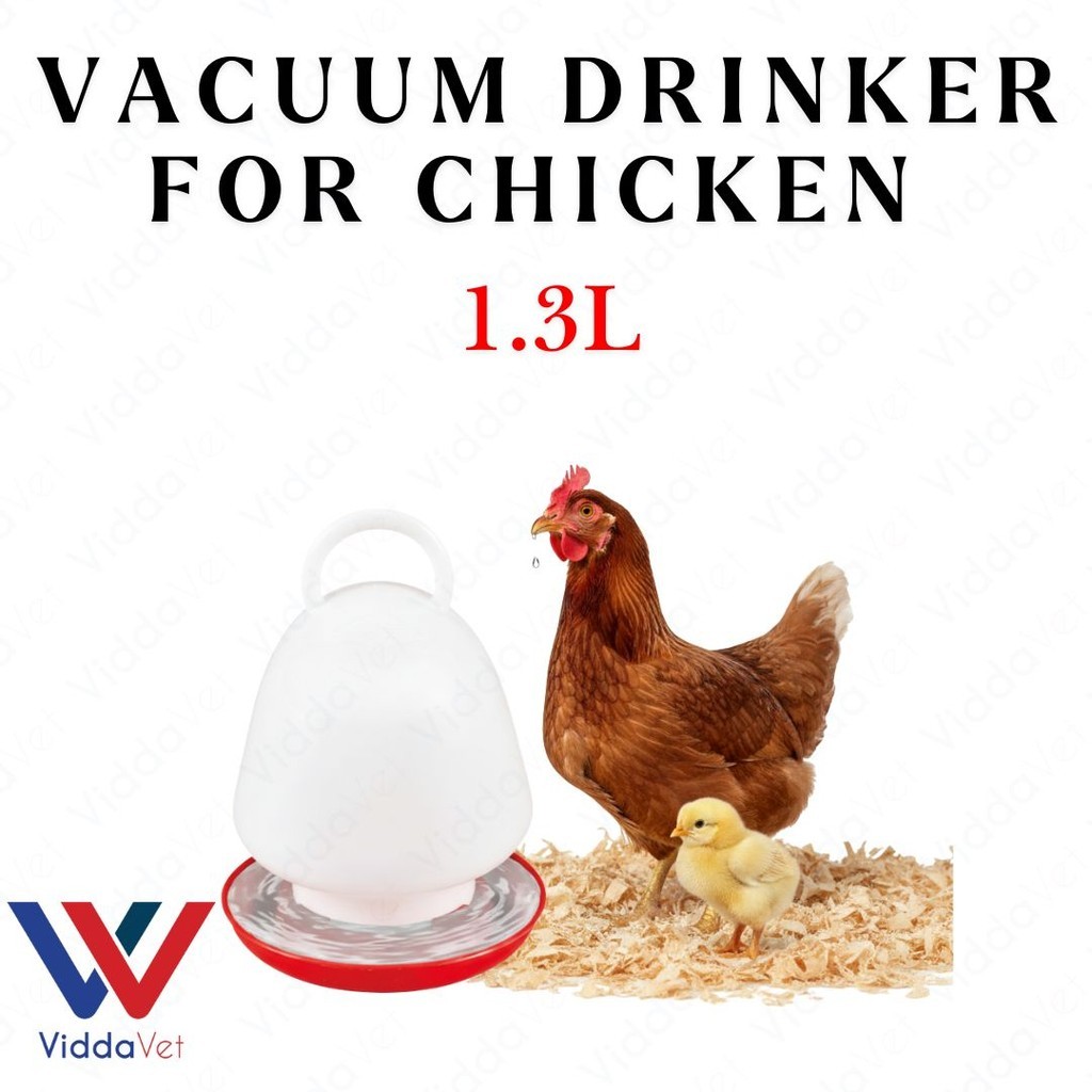 Poultry Vacuum Drinker Lightweight Water Container for Chicks Ducks and ...