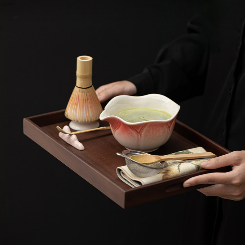 Lotus Ceramic matcha whisk set matcha bowl with spout chawan Tea Spoon ...