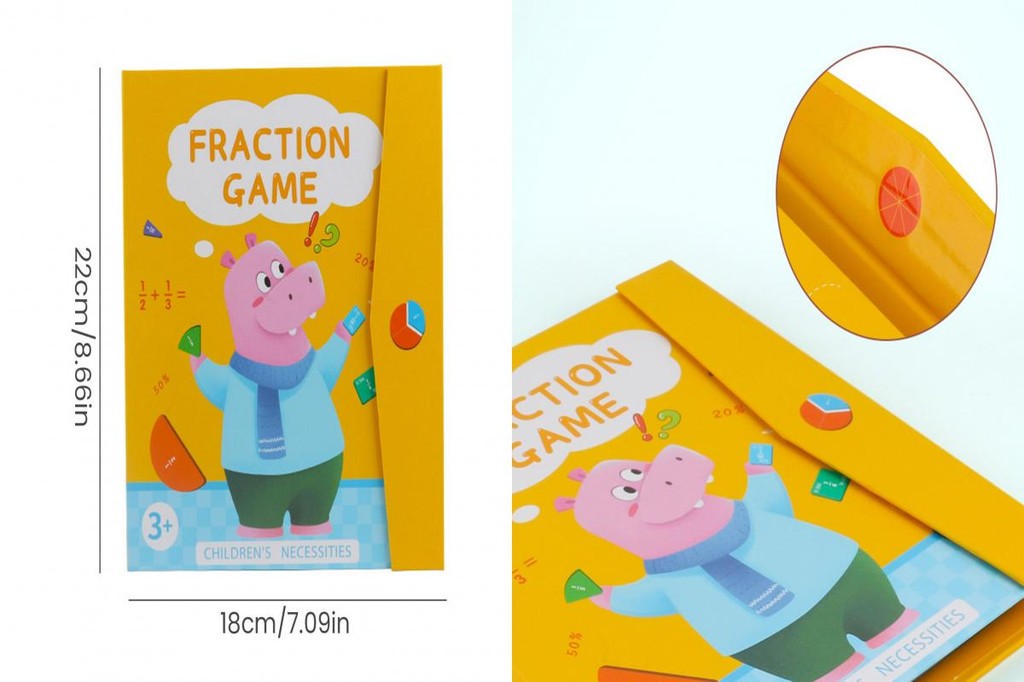 [TS] Fraction Learning Tool Visual Fraction Board Math Learning Set for ...