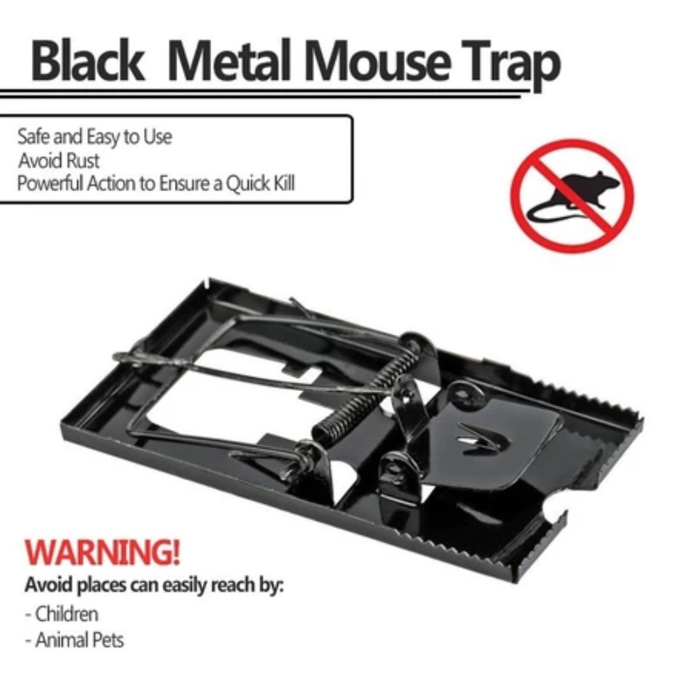 Iron Mouse Trap Plate Clip Spring Clip Household Metal Trap Mouse and ...