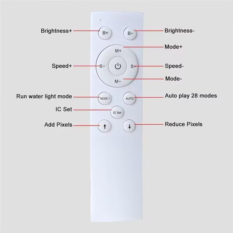 Running Water LED Controller Remote for S2811 Single Color Flowing ...