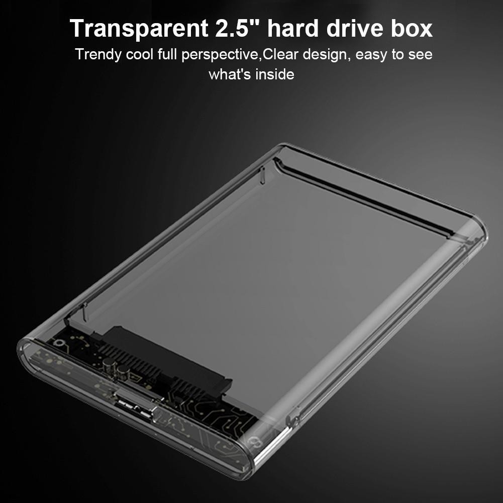 Portable external hard drive enclosure 2.5 inch USB 3.0 External Hard ...
