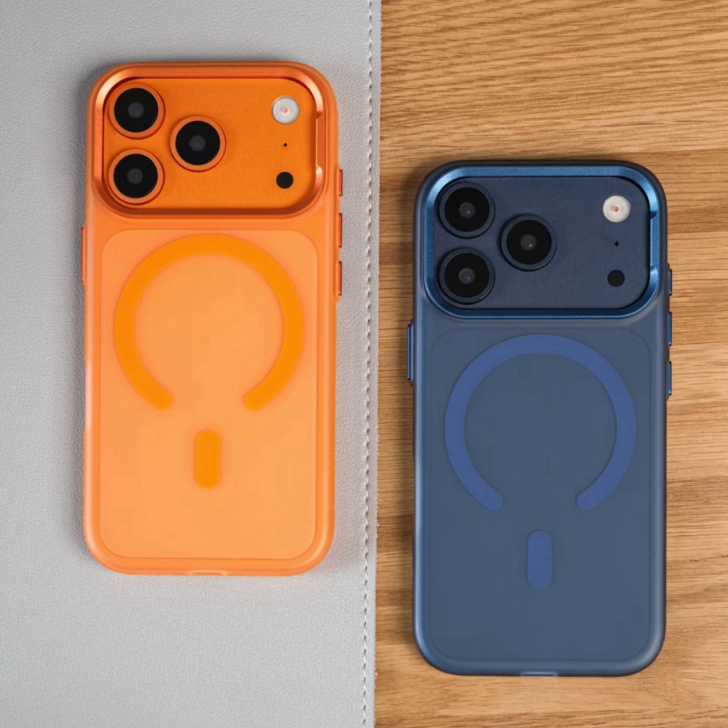 Anti fall anti slip matte orange hard case for iphone 17 16 15 pro max case | Shopee Malaysia