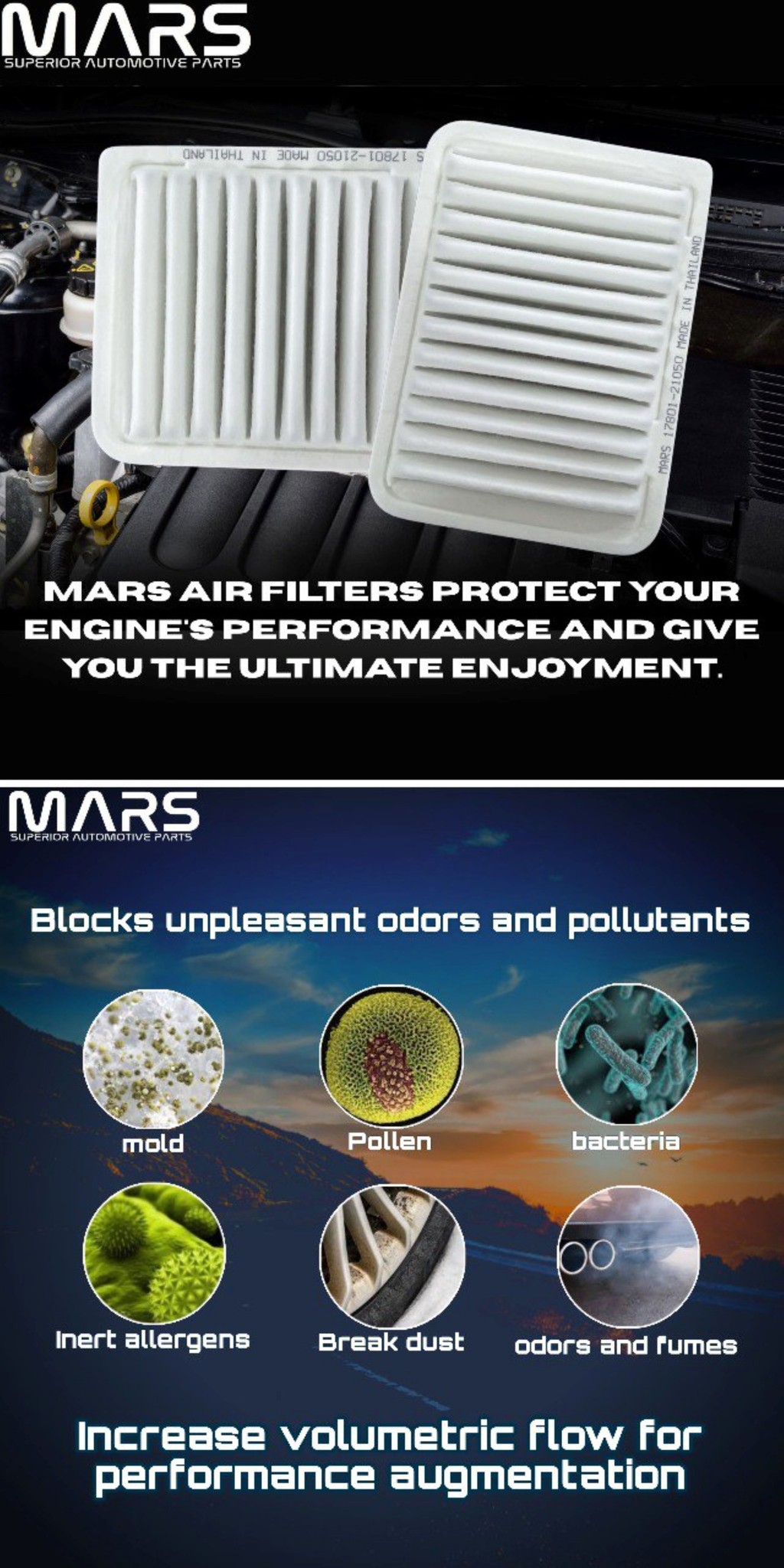 MARS AIR FILTER - PERODUA MYVI 1.0 1.3 1.5 2005-2025 | Shopee Malaysia
