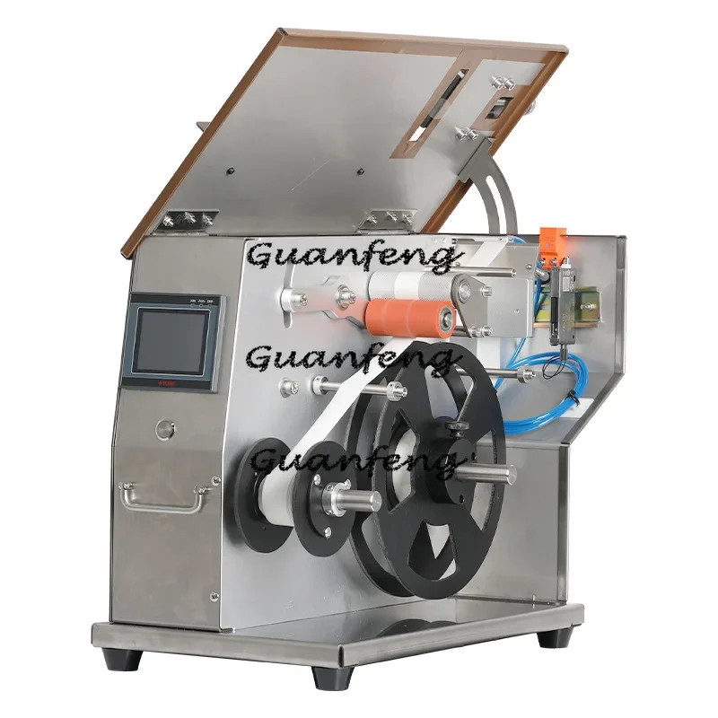 Tamper Evident Right Angle Labeling Machine Transparent Self-Adhesive ...
