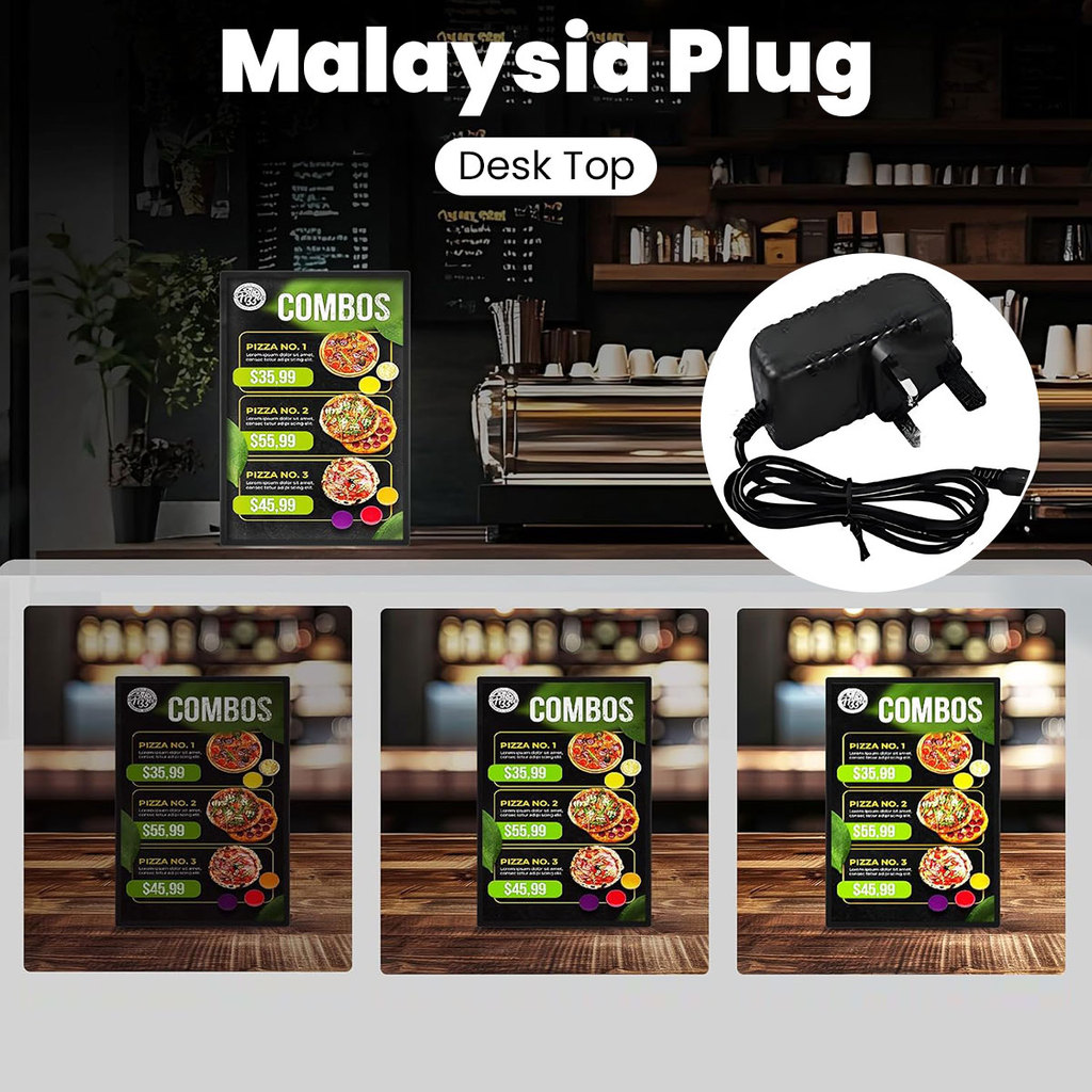 LED Menu Board A3 A4/Table LED Lightbox Menu/Countertop Wall Mount LED ...