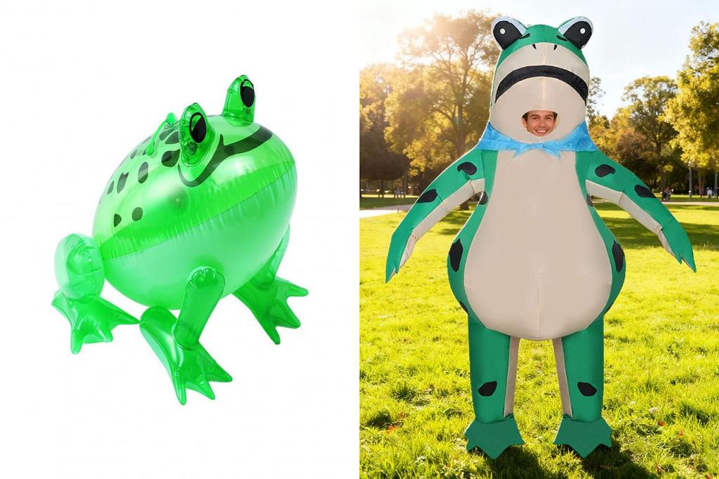 DPA Durable Frog Cosplay Attire Frog Costume for Adults Fun Inflatable ...