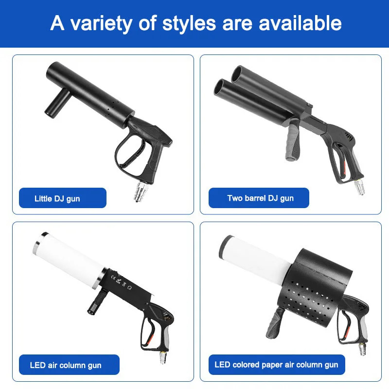 CO2 DJ LED Dry Ice Air Column Gun Portable Sprayer Hand-held Stage ...