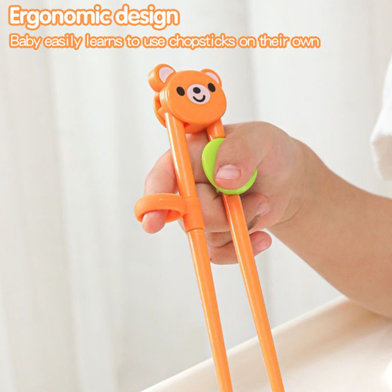 Baby Chopsticks Cartoon Kids Training Chopstick Reusable Correcting ...
