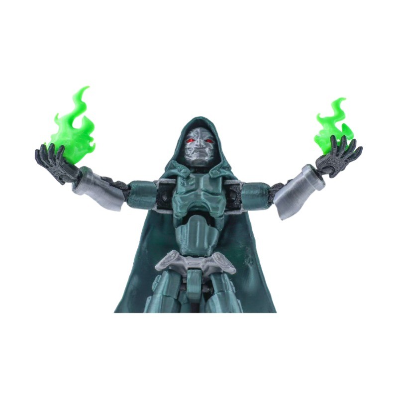 Titan 13 Action Figure 3D Printed Doctor Doom T13 Multi-Jointed Movable ...
