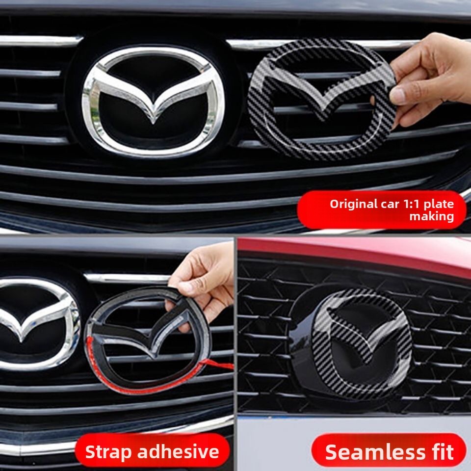 MAZDA CX-5 2017-2025 Front Rear Logo Emblem Frame Cover Mitsubishi Logo ...