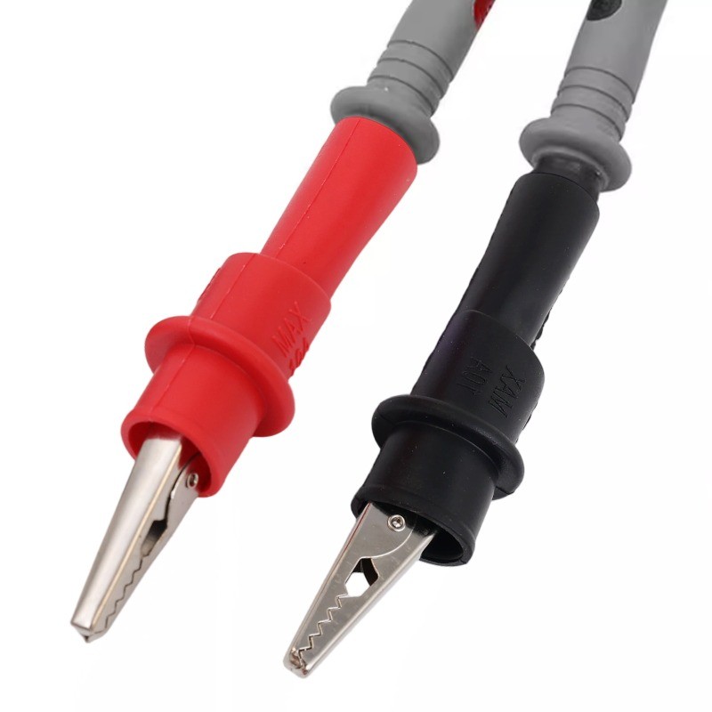 1000V/10A Crocodile Shaped Testing Probe Meter Clips Red Black ...