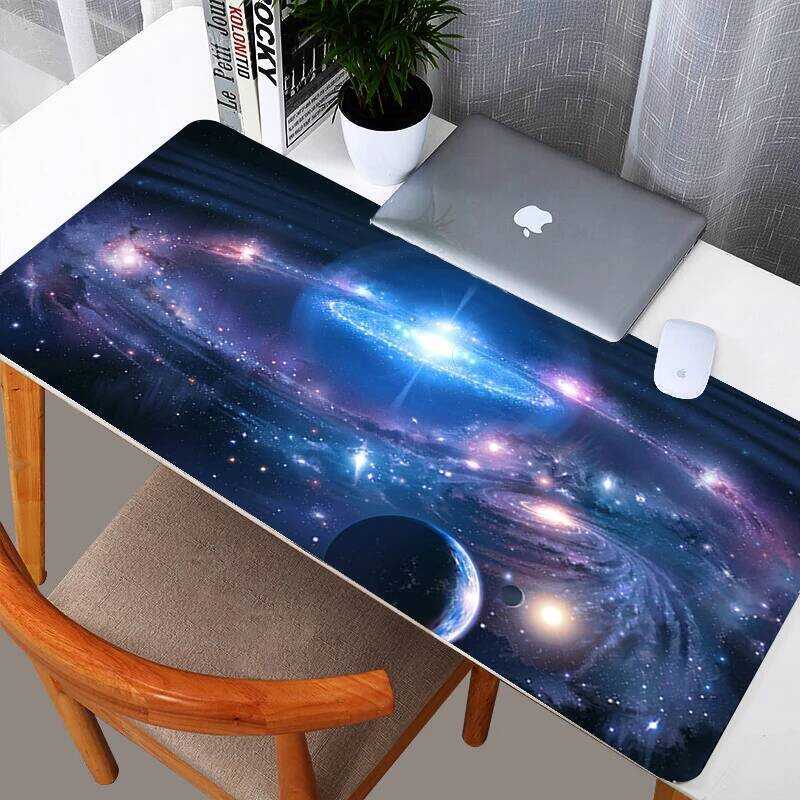 Galaxy Desk Mat Keyboard Mats Deskpad Large Universe Space Gaming ...