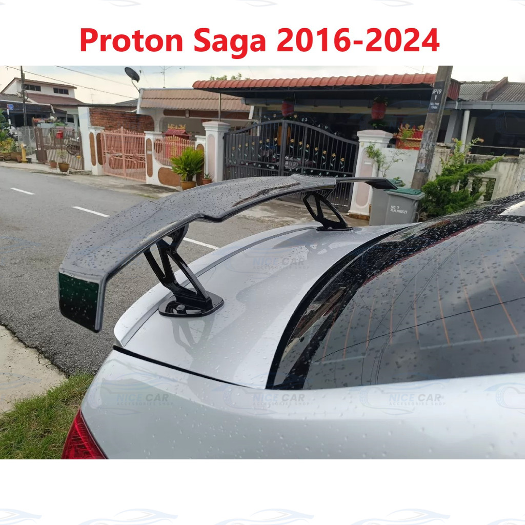 Proton Saga VVT 2016-2025 Glossy Black & Carbon Front Bumper Diffuser ...