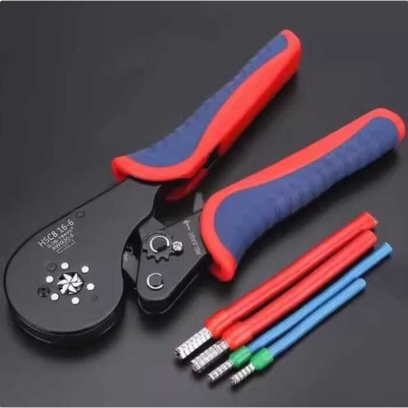 Tube Type Pre-Insulated Terminal Crimping Pliers Cold Pressing Terminal ...