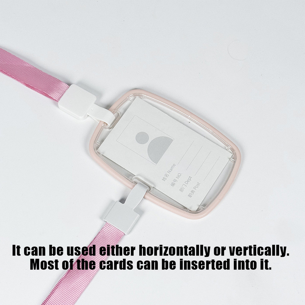 Dual Use Id Card Holder Transparent Acrylic Id Card Cover With Silicone ...