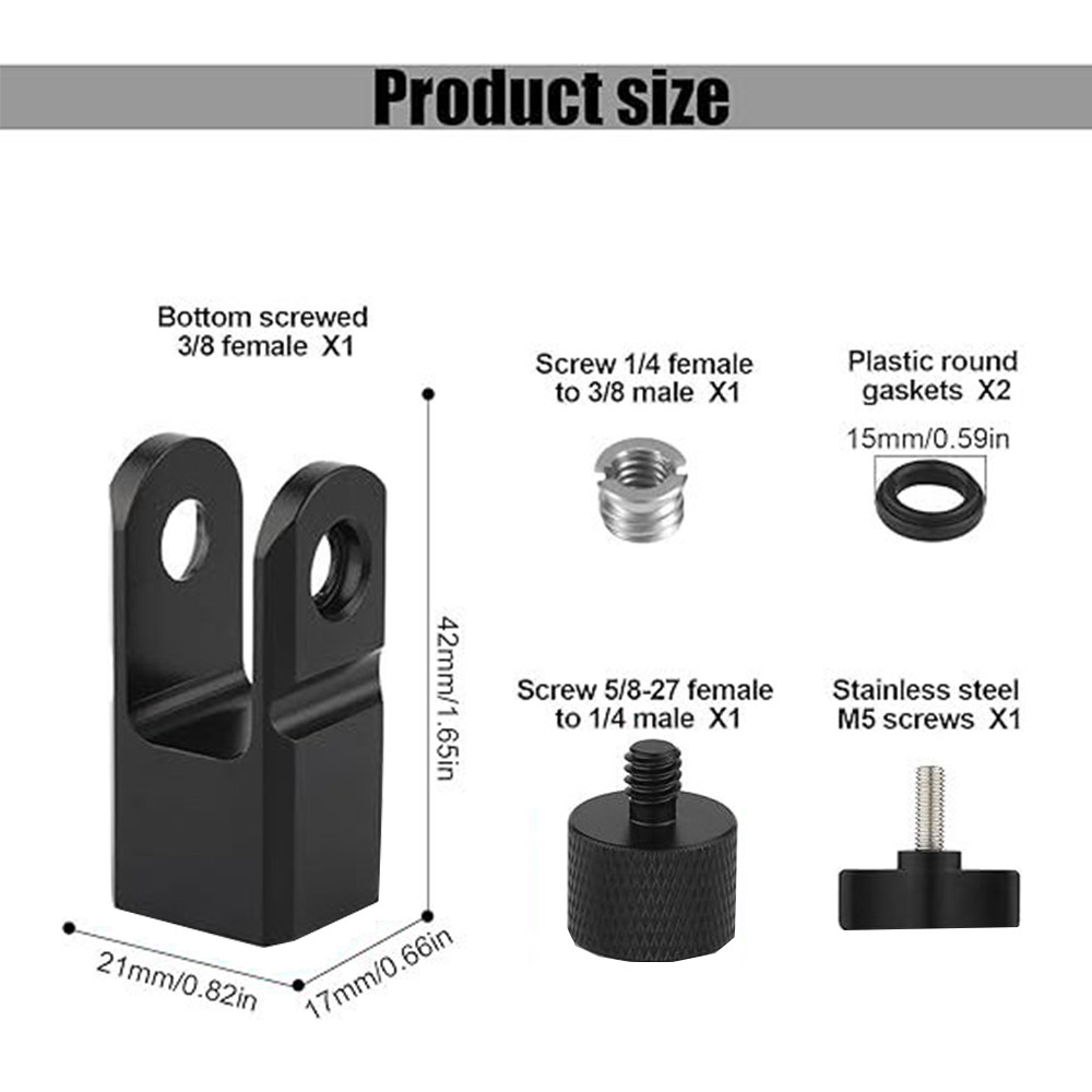 Microphone Mount Adapter for Hyperx Quadcast with 3/8" or 1/4" Screw ...