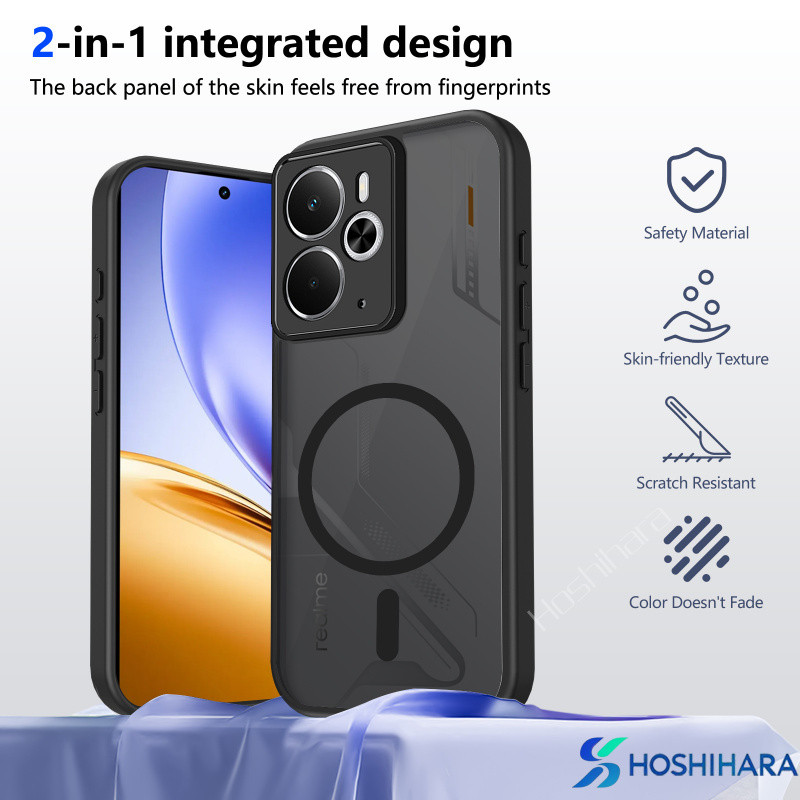 Matte Magnetic Phone Case Realme 14T 14 Pro + Plus 4G 5G Casing New ...