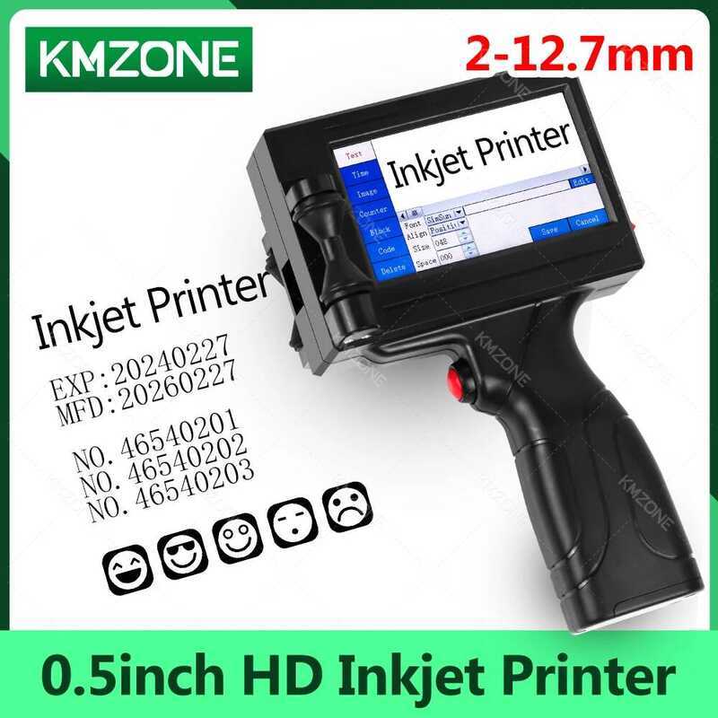 12.7mm Portable jet Printer Handheld TIJ Maker hine with Cartridge ...