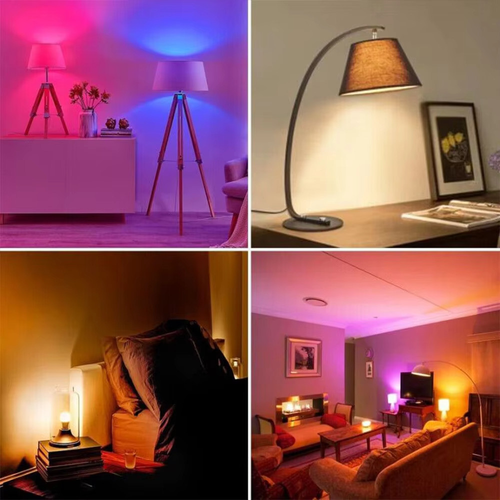 3PCS 16 Colors RGB Bulb LED Multicolor Bulb E27 220V Household Lighting ...