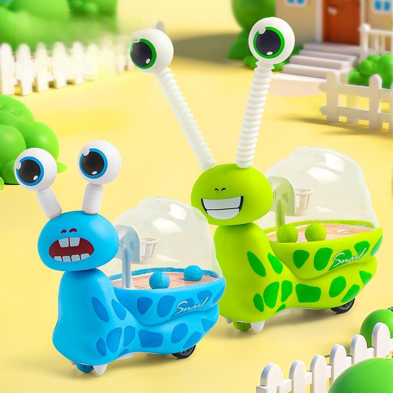 Kids Shooting Machine Inertial Driving Snail Toy 2-in-1 Basketball ...