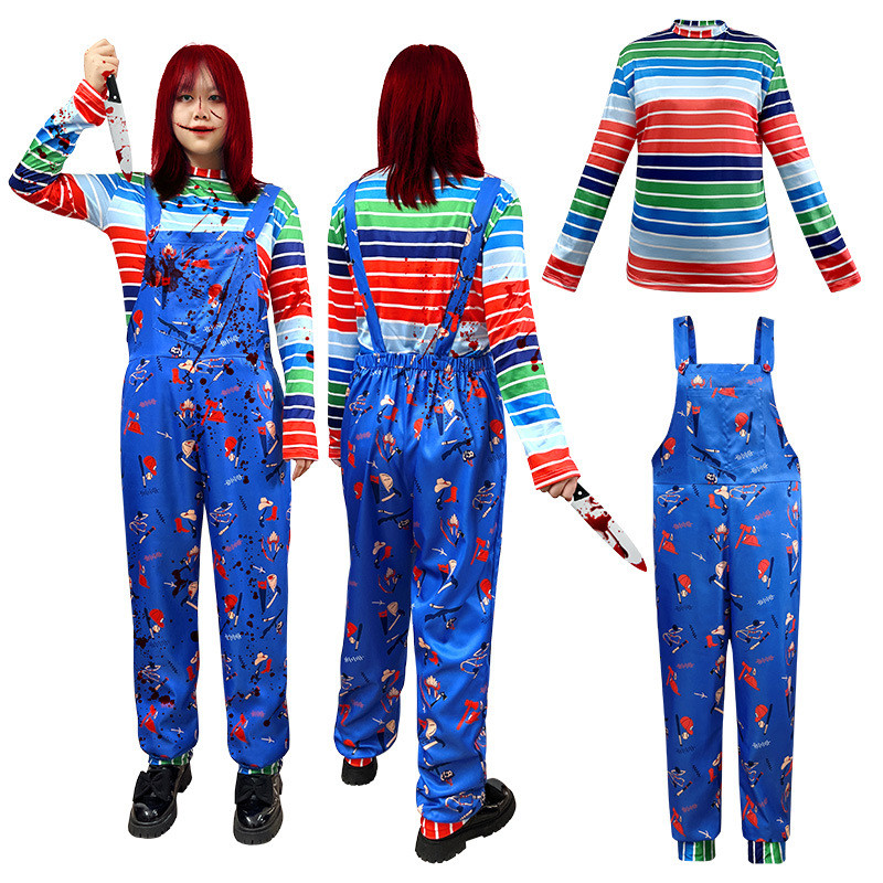 Halloween Horror Ghost Baby Resurrection cos Costume Chucky Girl ...