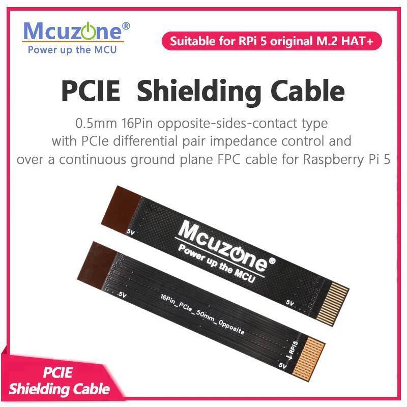 TA 5/10cm 16pin-0.5mm pitch opposite FPC PCIe shielded cable,with PCIe ...