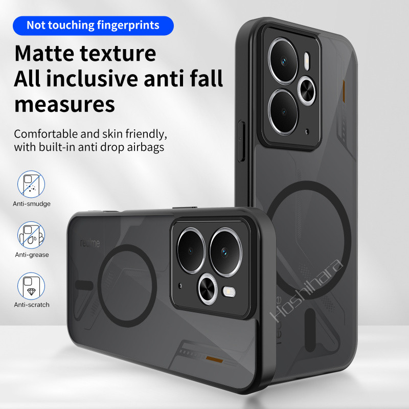 Matte Magnetic Phone Case Realme 14T 14 Pro + Plus 4G 5G Casing New ...