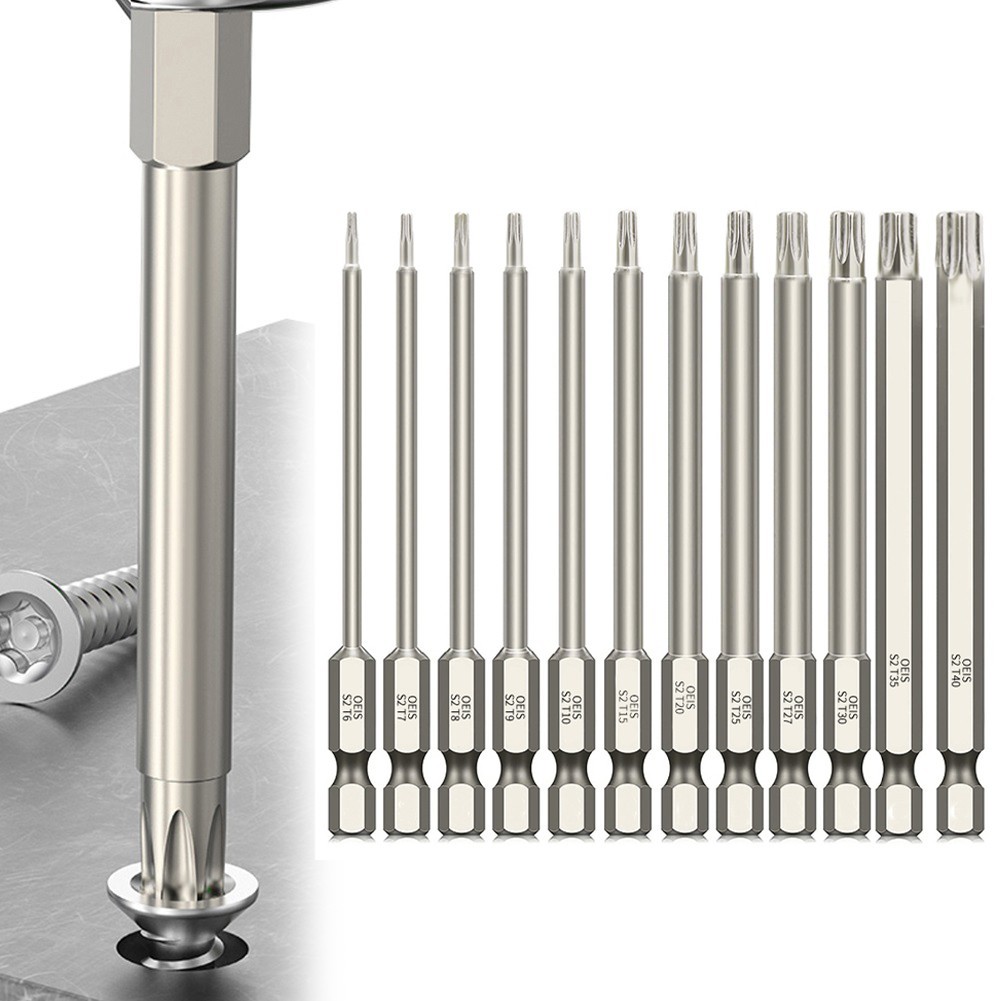 【SWTF】100mm Hollow Torx Screwdriver Bit Hex Shank -T40 Tool For Exact ...