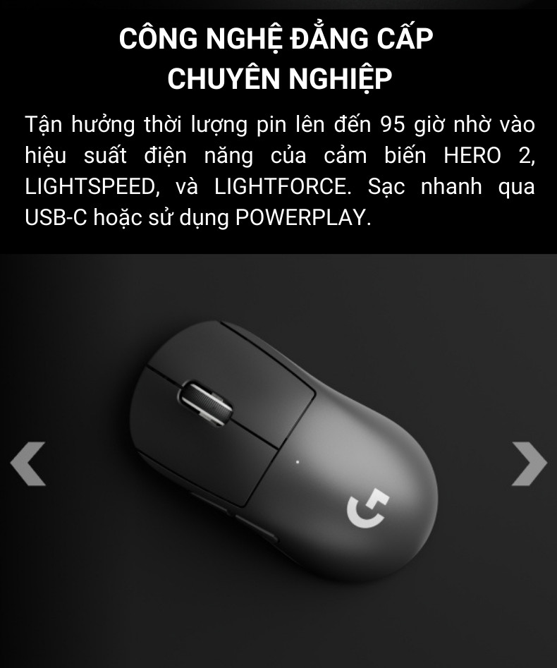 Logitech G PRO X SUPERLIGHT 2c Wireless Gaming Mouse - Pro-Grade ...
