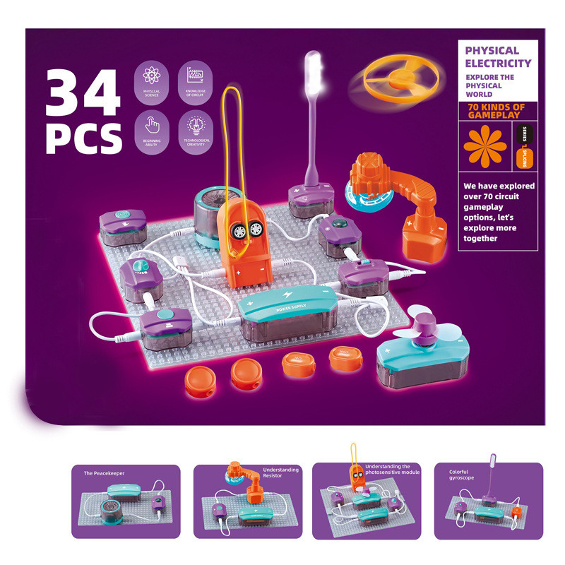 Science and Education Electronic Building Blocks Toys STEM Science ...