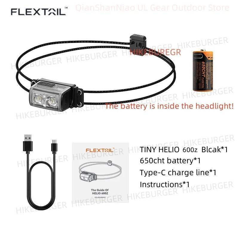FLEXTAIL TINY HELIO 600z Headlamp Outdoor Ultralight 600lm Light ...