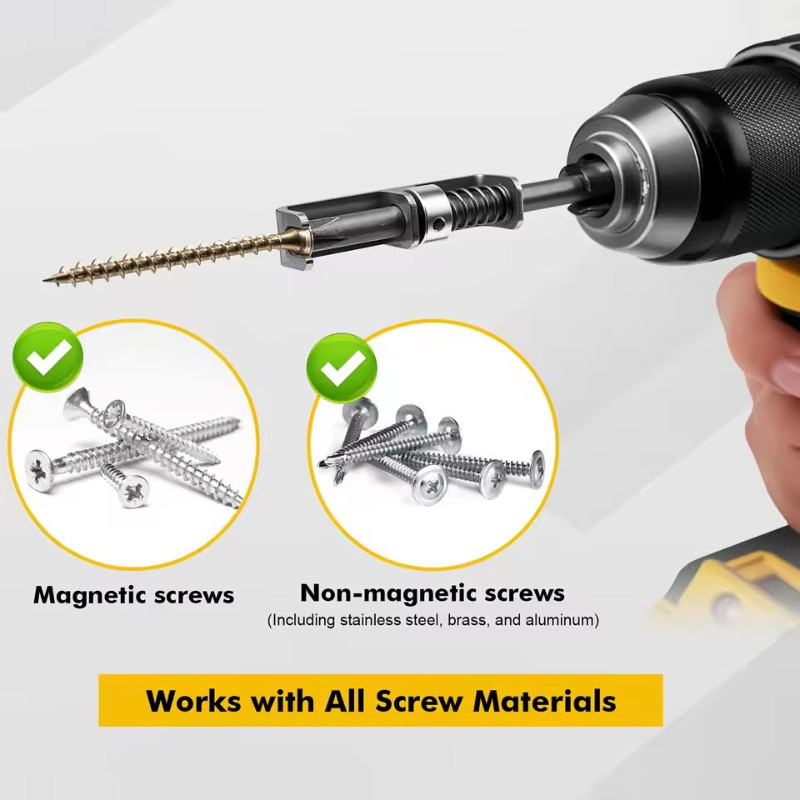 1/2Pcs Spring-loaded Screw Holder - Bit Retaining Adapter - for Garage ...