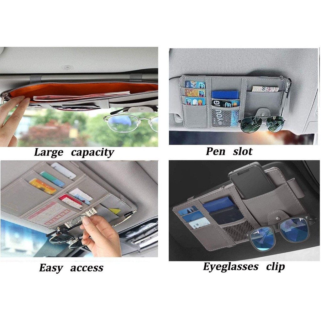 MOTEX Penganjur Kotak Simpanan Kereta Sun Visor Beg Klip Cermin Mata ...