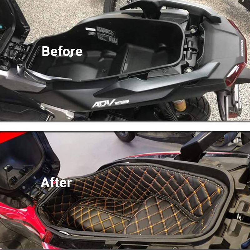 HONDA ADV/PCX/150/160 ADV160 PU Leather Inner Lining Seat COMPARTMENT ...