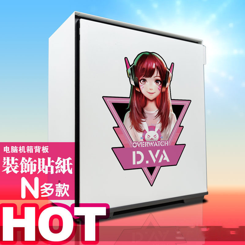 Anime Character MIKU Computer Desktop Stickers Waterproof Anime Chassis ...