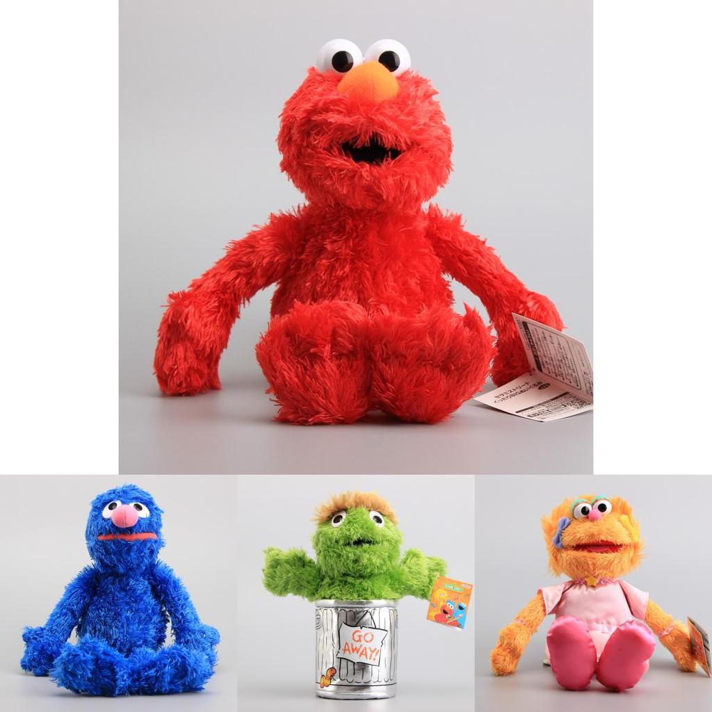Street Engaging Sesame Plush Elmo Zoe Ernie Oscar Cookie Grover Bird ...