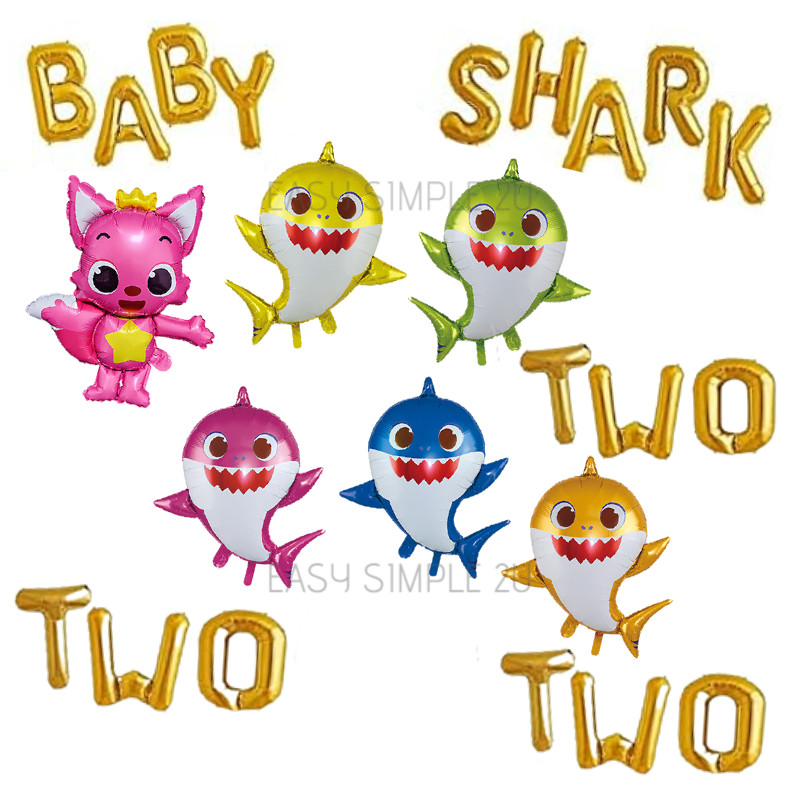 Under Sea Animal BB Shark Balloons Party Supplies Decorations Kid ...